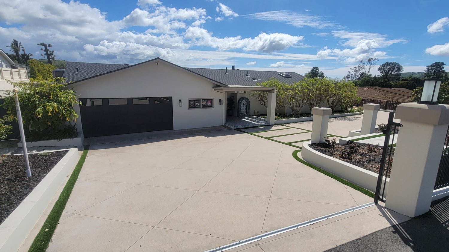 Concrete and Turf Driveway – ACE Capital Engineering